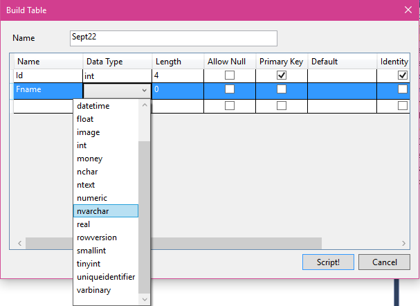 HodentekMSSS: Building up a table in SQLite using Visual Studio 2015