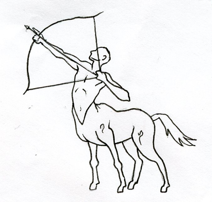 Flom Drawn: Little Centaur Doodle