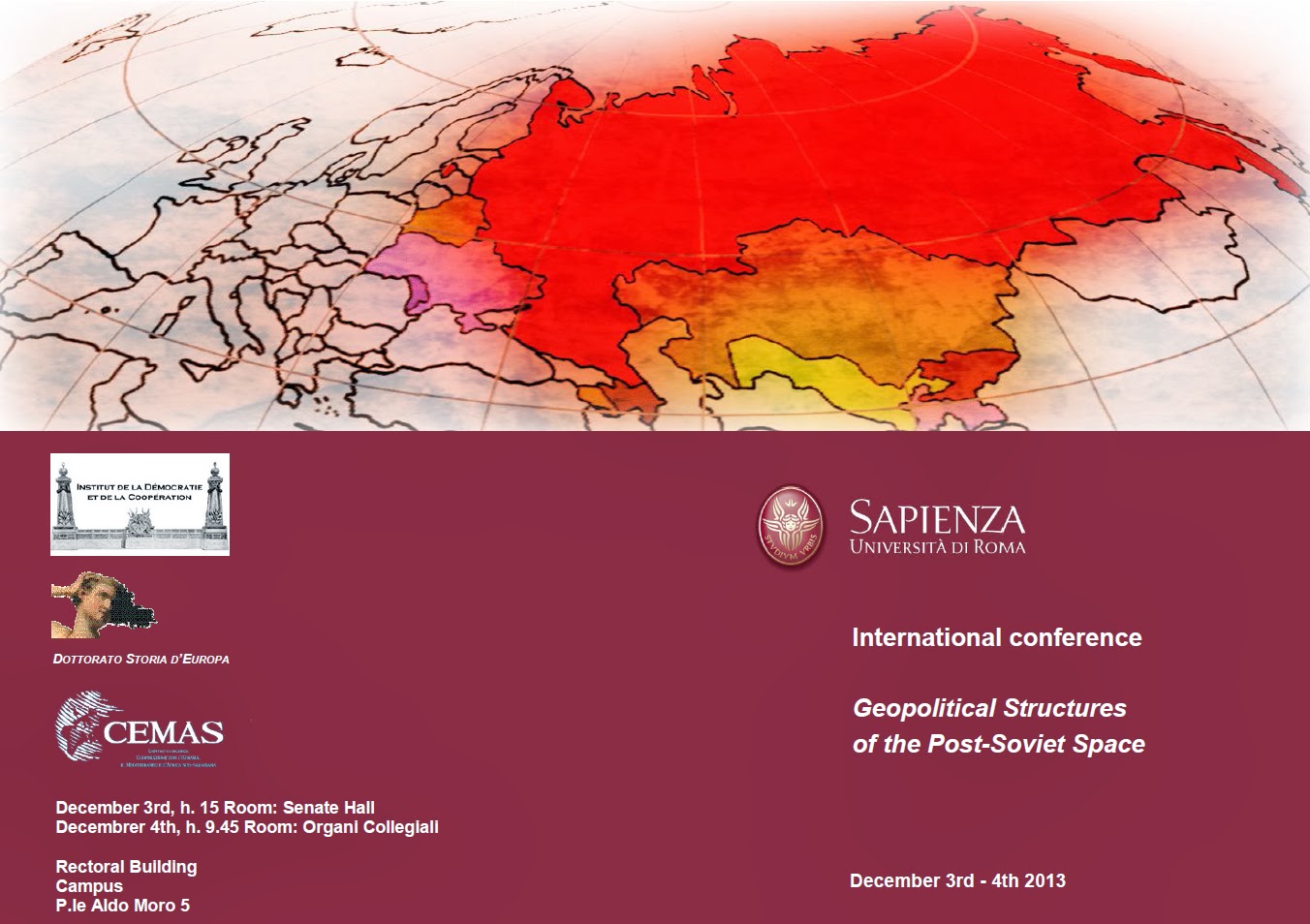 Dottorato Storia d'Europa: International conference Geopolitical ...