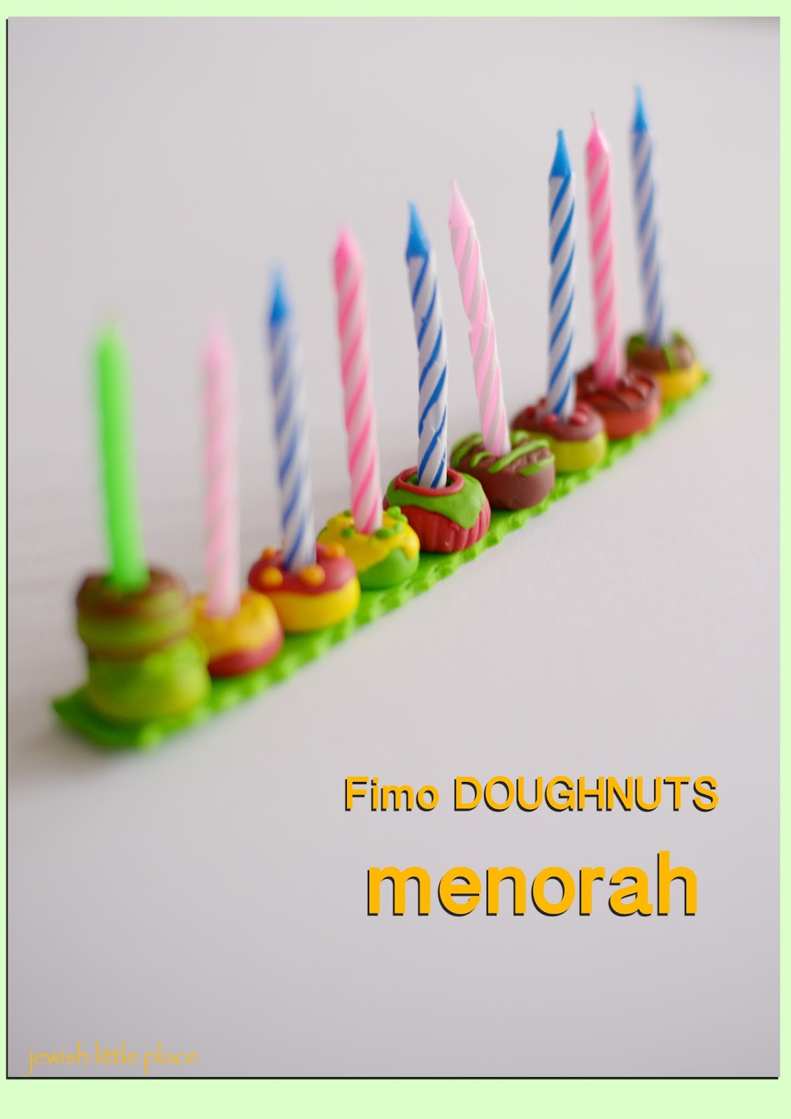 our Jewish little place: Fimo small Menorah