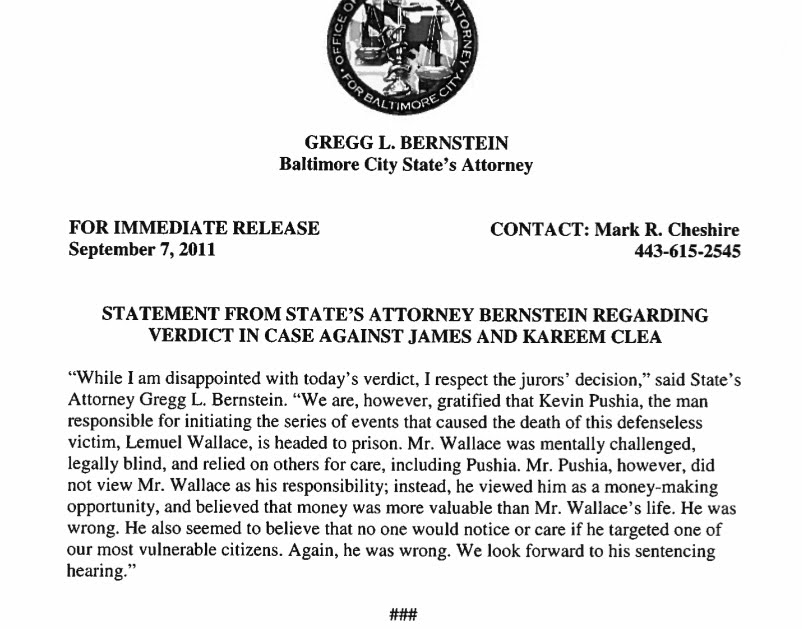 Baltimore Crime: 09.04.2011