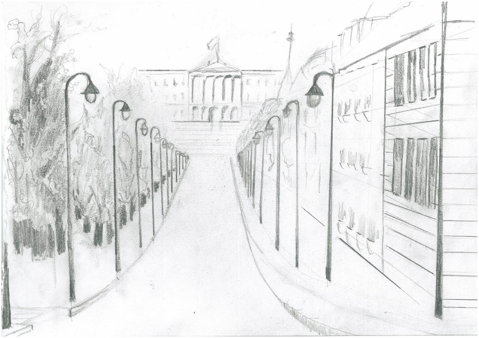 Ulekunst - kunst i skolen: Tegning - perspektiv