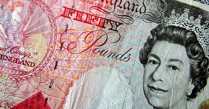 Stock Pictures: British Pound or GBP Images and Currency Collage