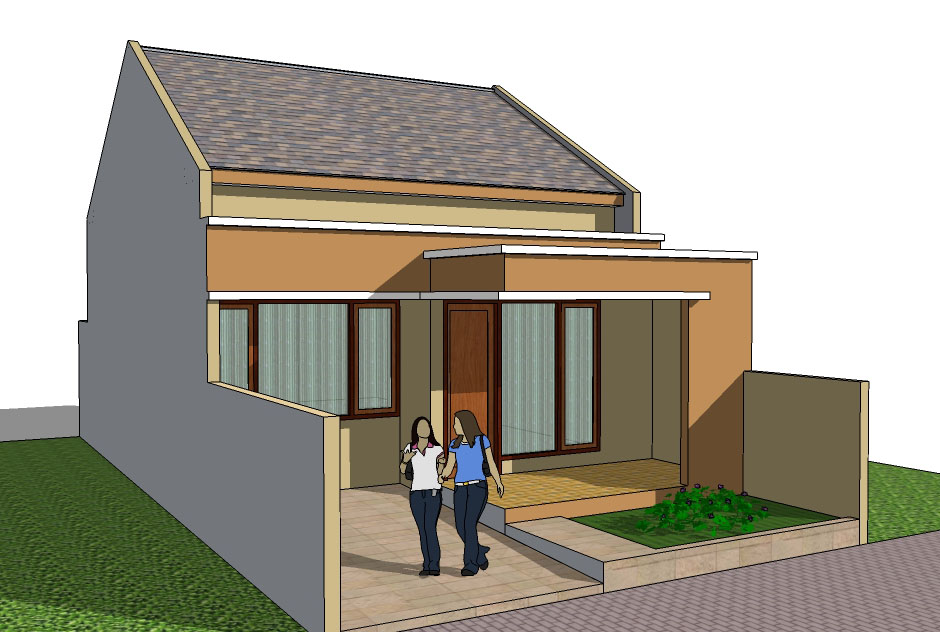 DESAIN RUMAH 7 X 15 - 001