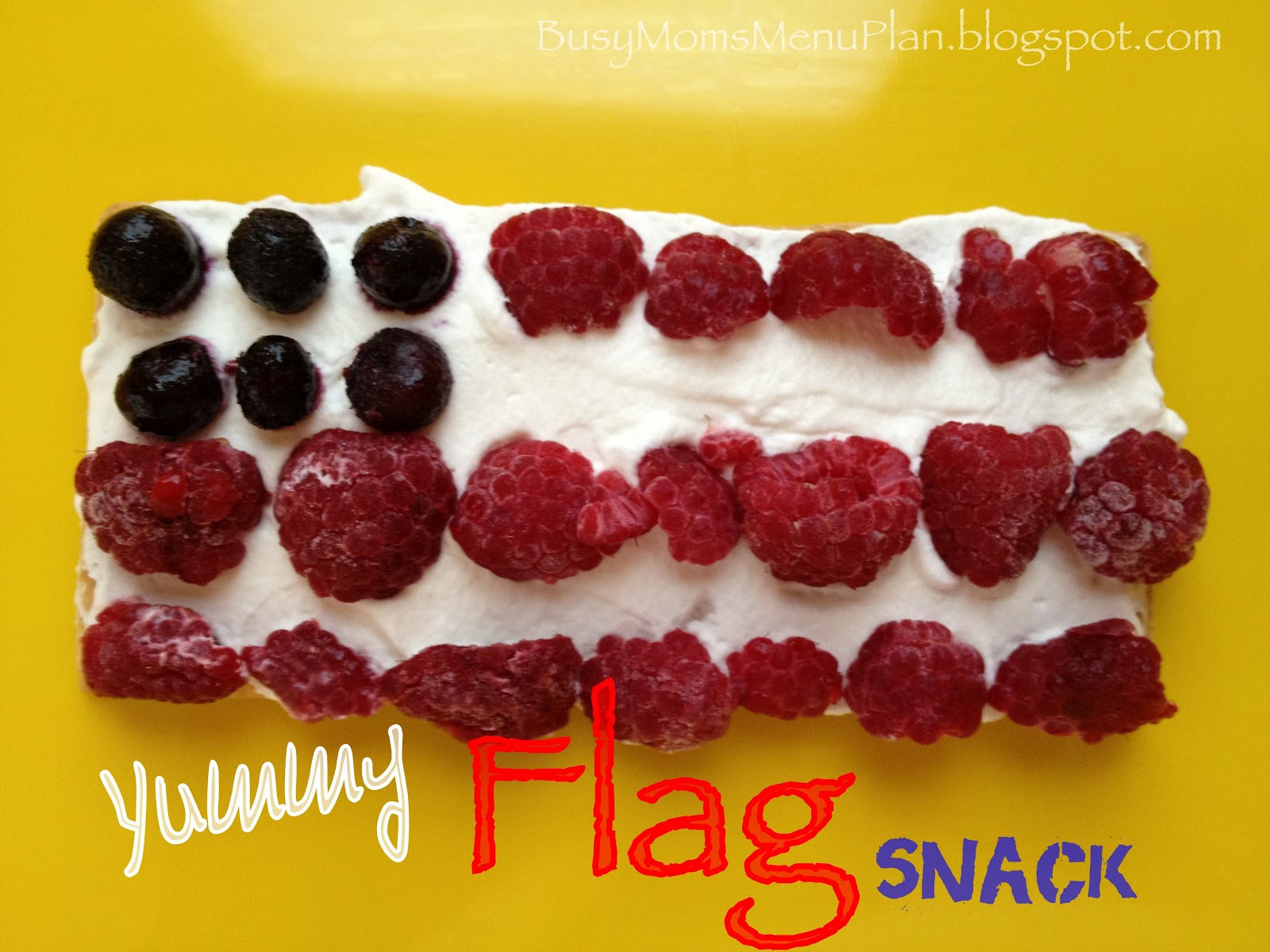 Busy Mom's Menu Plan: Yummy Flag Snacks