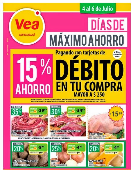Ofertas y Promos en Argentina: Promo supermercados VEA fin de semana