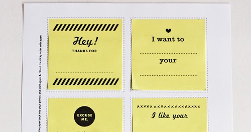 Print your own Post-it notes | How About Orange