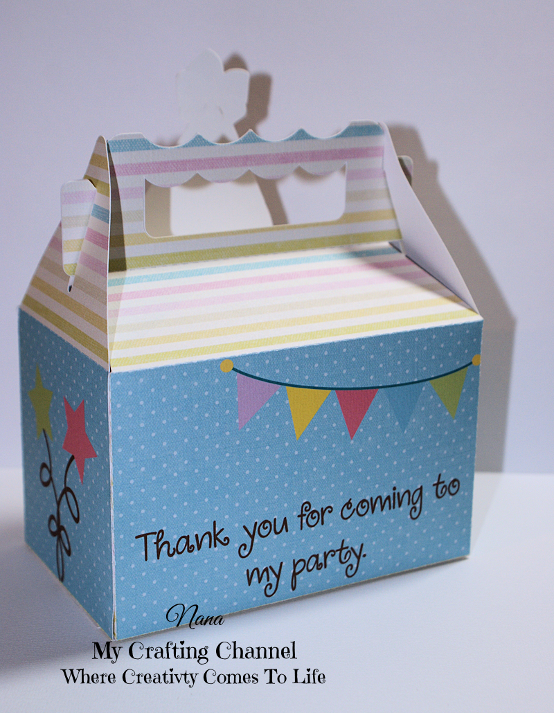 Adorable Little Girl Birthday Treat Box