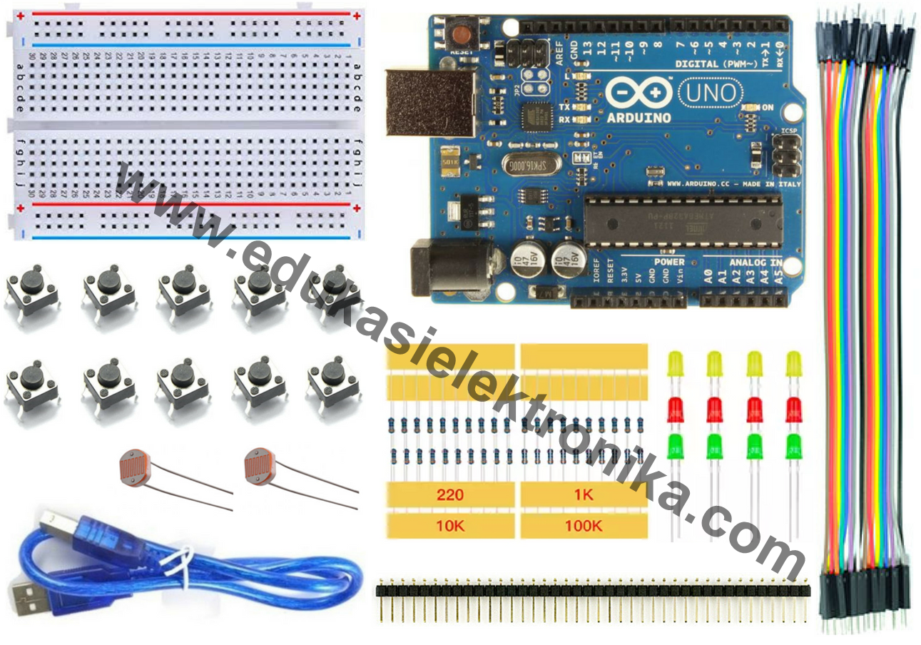 Arduino Uno R3 Starter KIT Learning V.2 ( Paket Belajar Arduino For ...