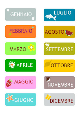 Italiano colegio MS: I MESI DELL´ANNO / I GIORNI DELLA SETTIMANA