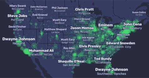Maps Mania: Famous People of the USA
