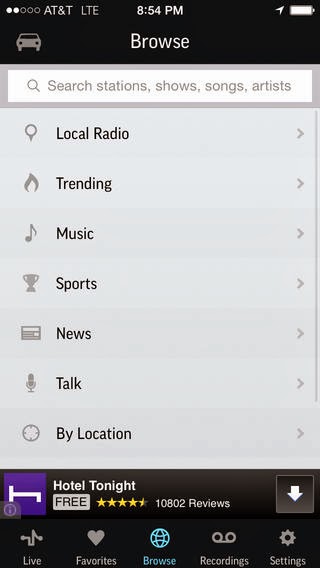 TuneIn Radio Pro - Ios aplications