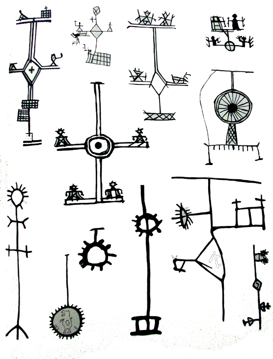Cultura Sami: 13. Simbologia dels tambors samis
