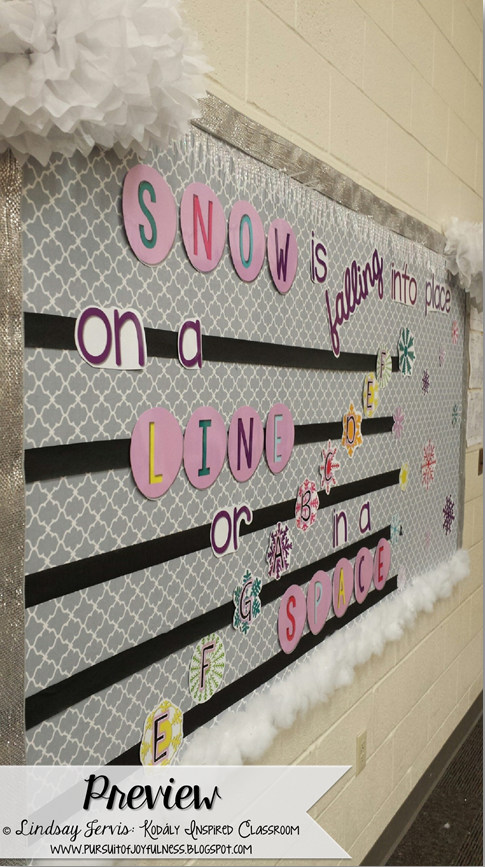 Winter Music Bulletin Boards