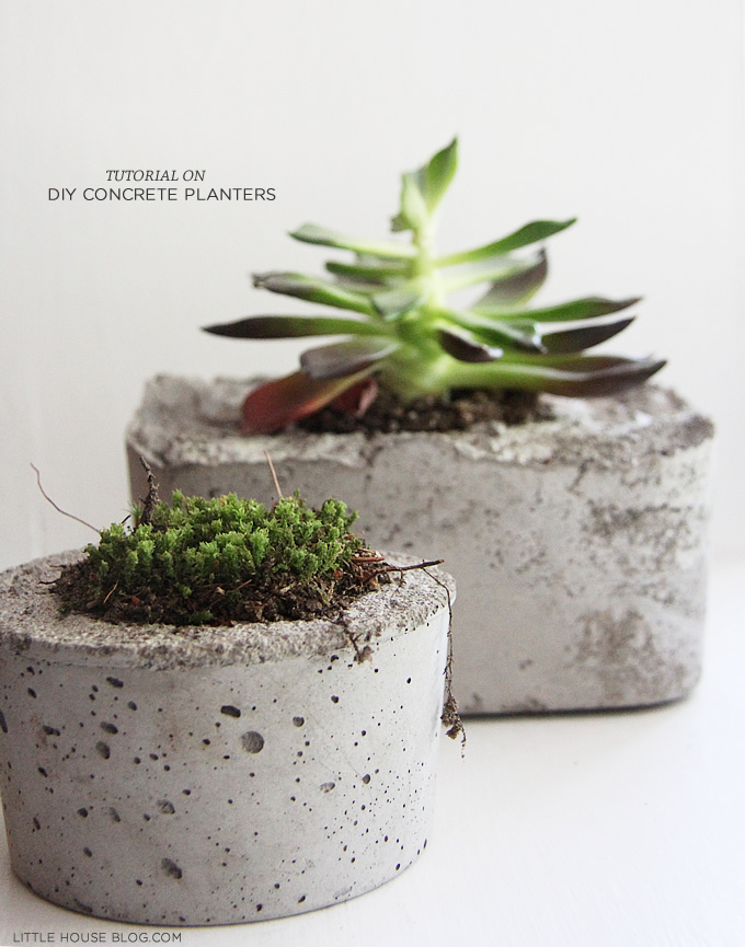 Home Improvement : diy concrete planters