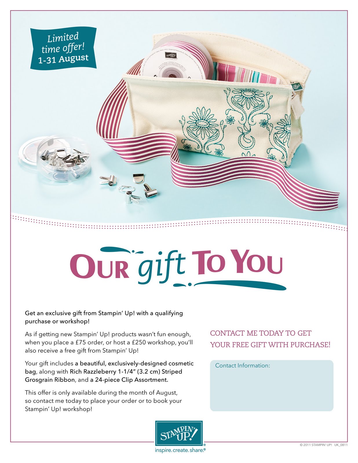 Stampin' 'n Stuff: Gift with Purchase August Promotion