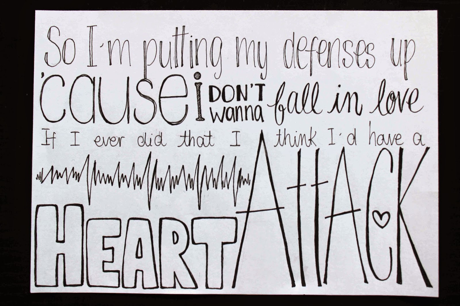 Totally Elsa: Hand Lettering: Song Lyrics #2