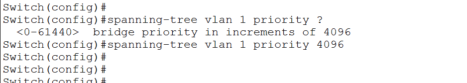 STP (Spanning tree protocol ) Configuration