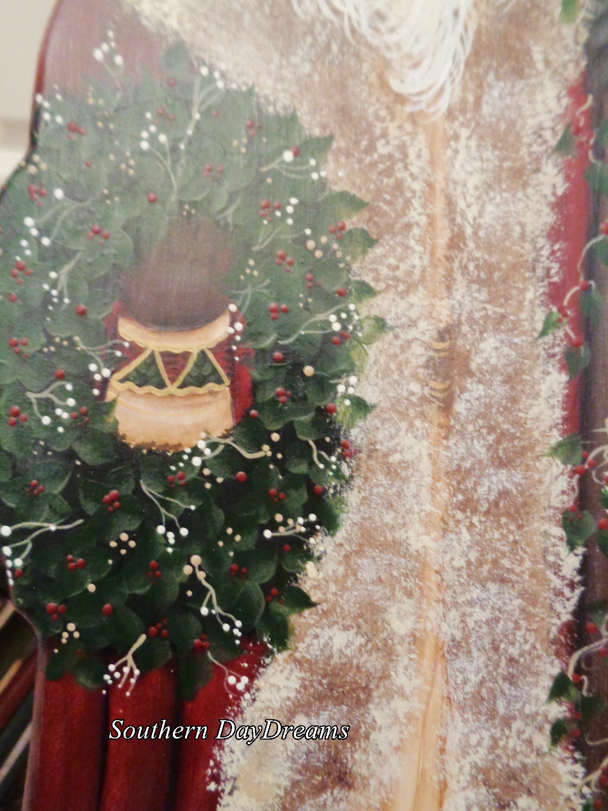 Santa Paintings - Rose Garden Market