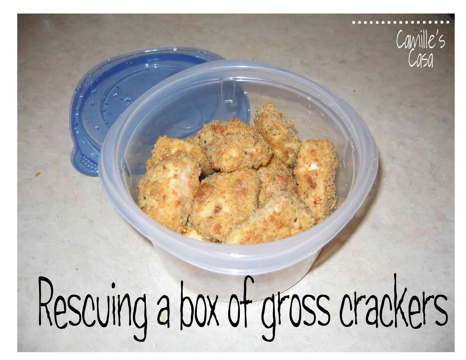 Camille's Casa: Rescuing a box of gross crackers