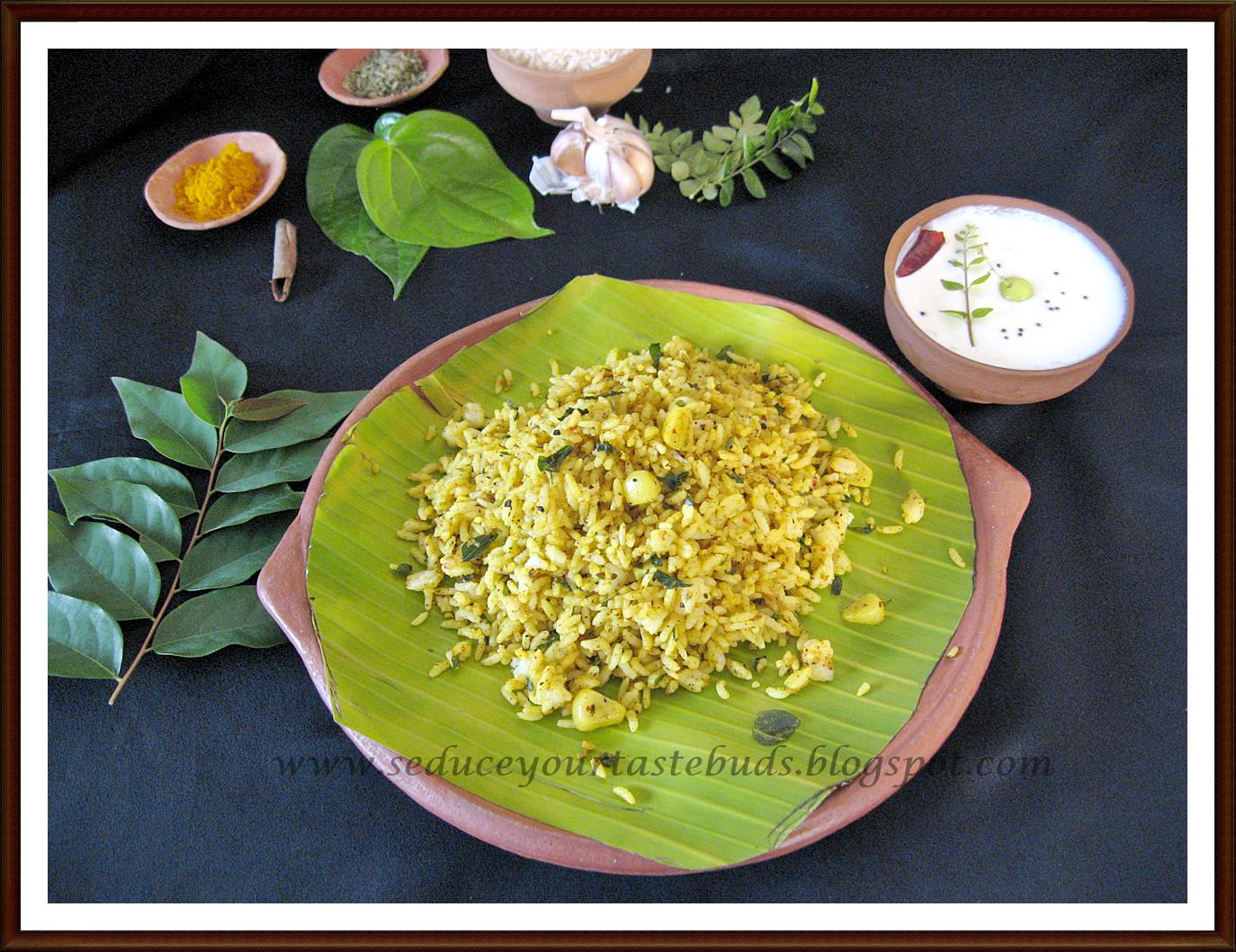 Vetrilai Poondu Sadham with Nelikkai Pachadi | Betel leaf Garlic Rice ...