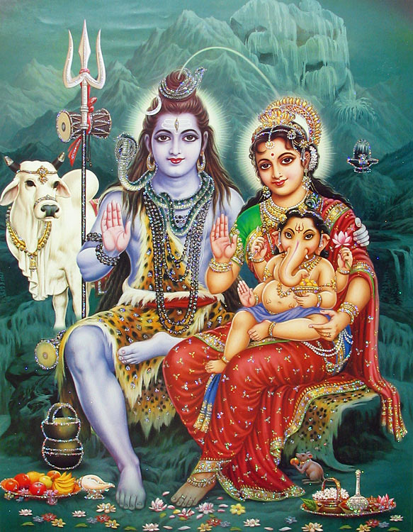 ॐ नमः शिवाय - Om Namah Shivay: Shankar Bhagwan with Mata Parvati and ...