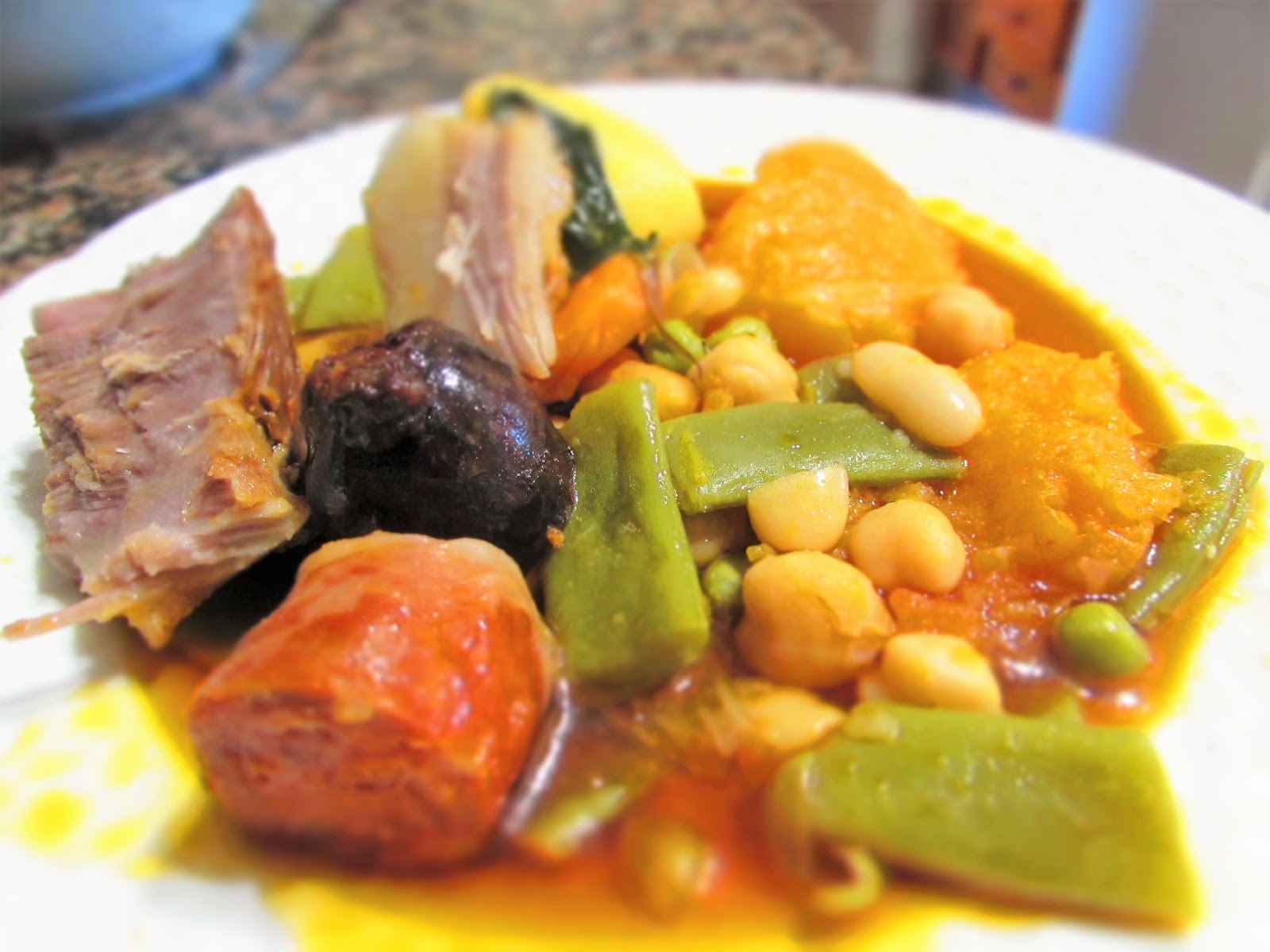 LA COCINA DE BARTOLO: BERZA DE JUDIAS Y CALABAZA