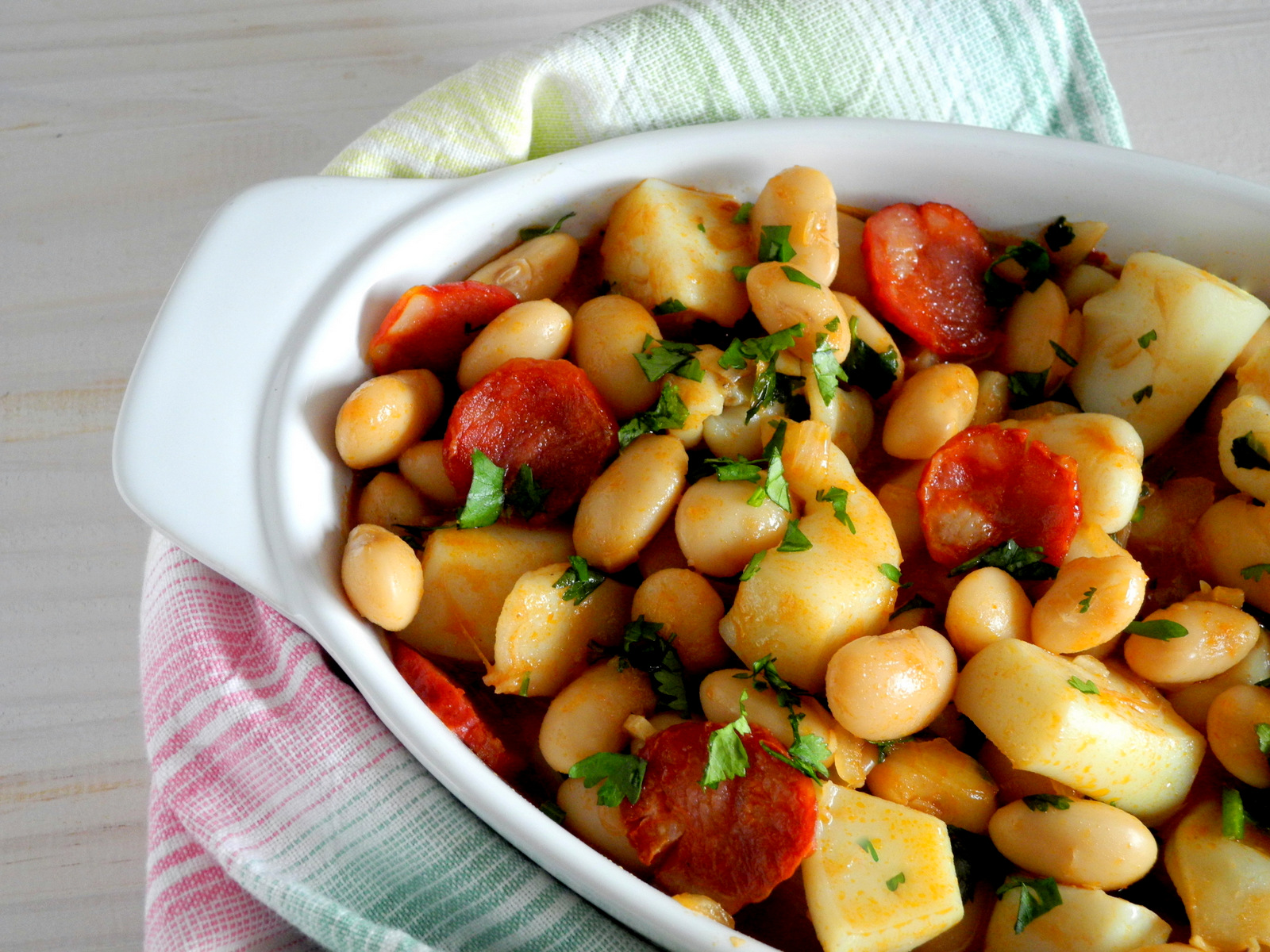 O Meu Tempero: Feijoca com choco e chouriço