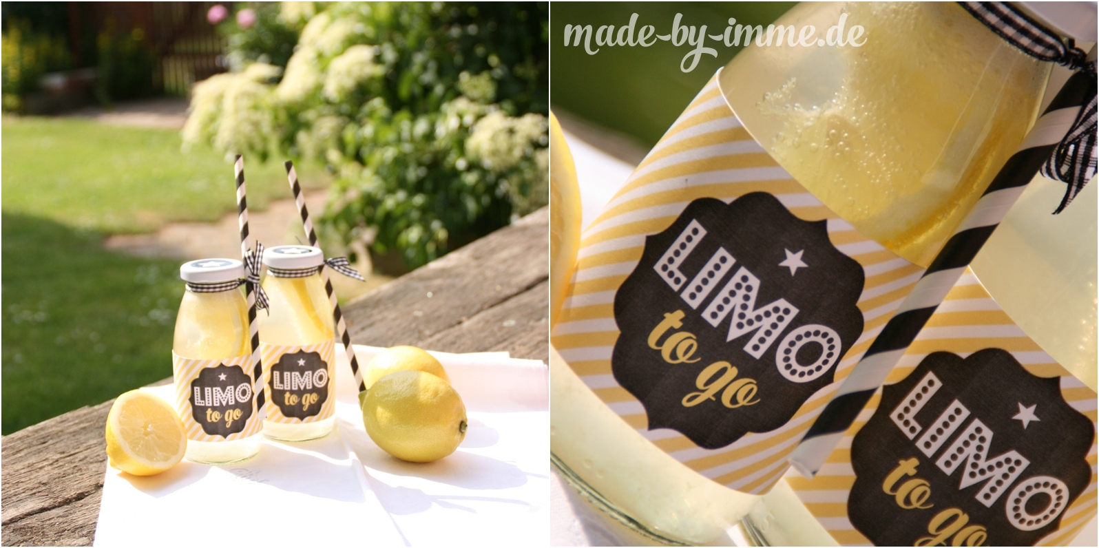 FREEBIES Limo to go - Rezept Limonade selber machen | made-by-imme.de