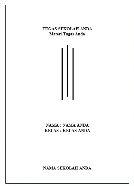 Cara Membuat Cover Tugas Makalah - Warnet Baru