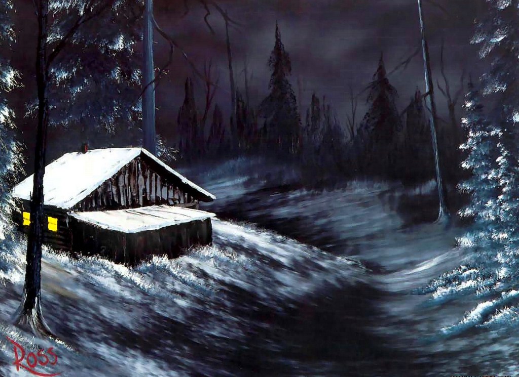 Historia y evolución de la pintura artística : LOS PAISAJES DE BOB ROSS