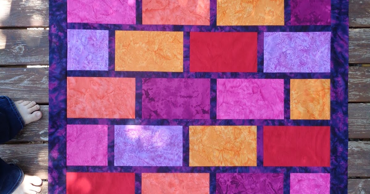 Adventurous Applique and Quilting: Brick Wall Pattern Directions
