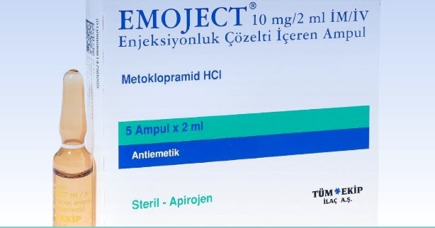 Emoject 10 Mg/2 Mlx5 Ml IM/IV Ampül Nedir, Ne İşe Yarar, Yan Etkileri ...