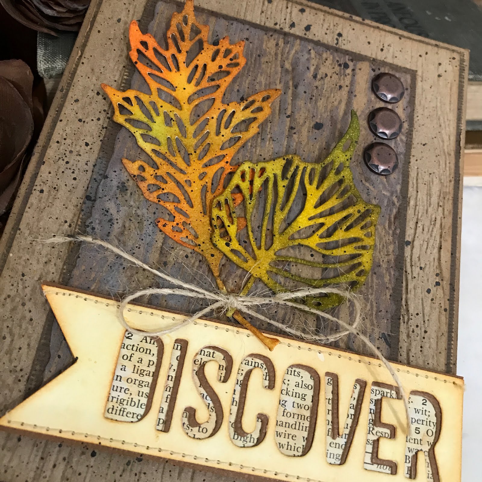 Richele Christensen: Skeleton Leaves Discover Card
