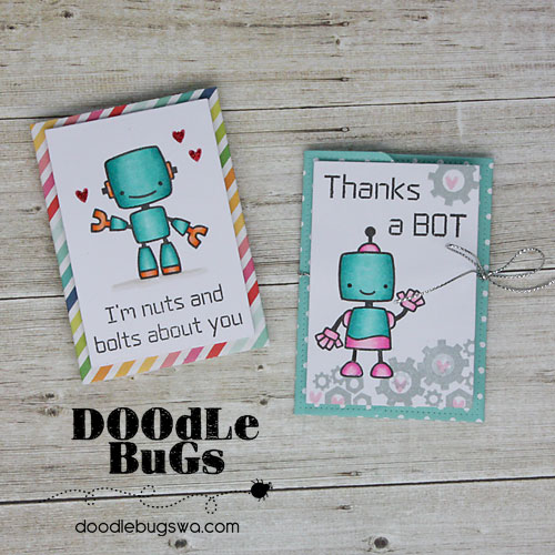 Doodlebugs: Paper Smooches - Boom Bots