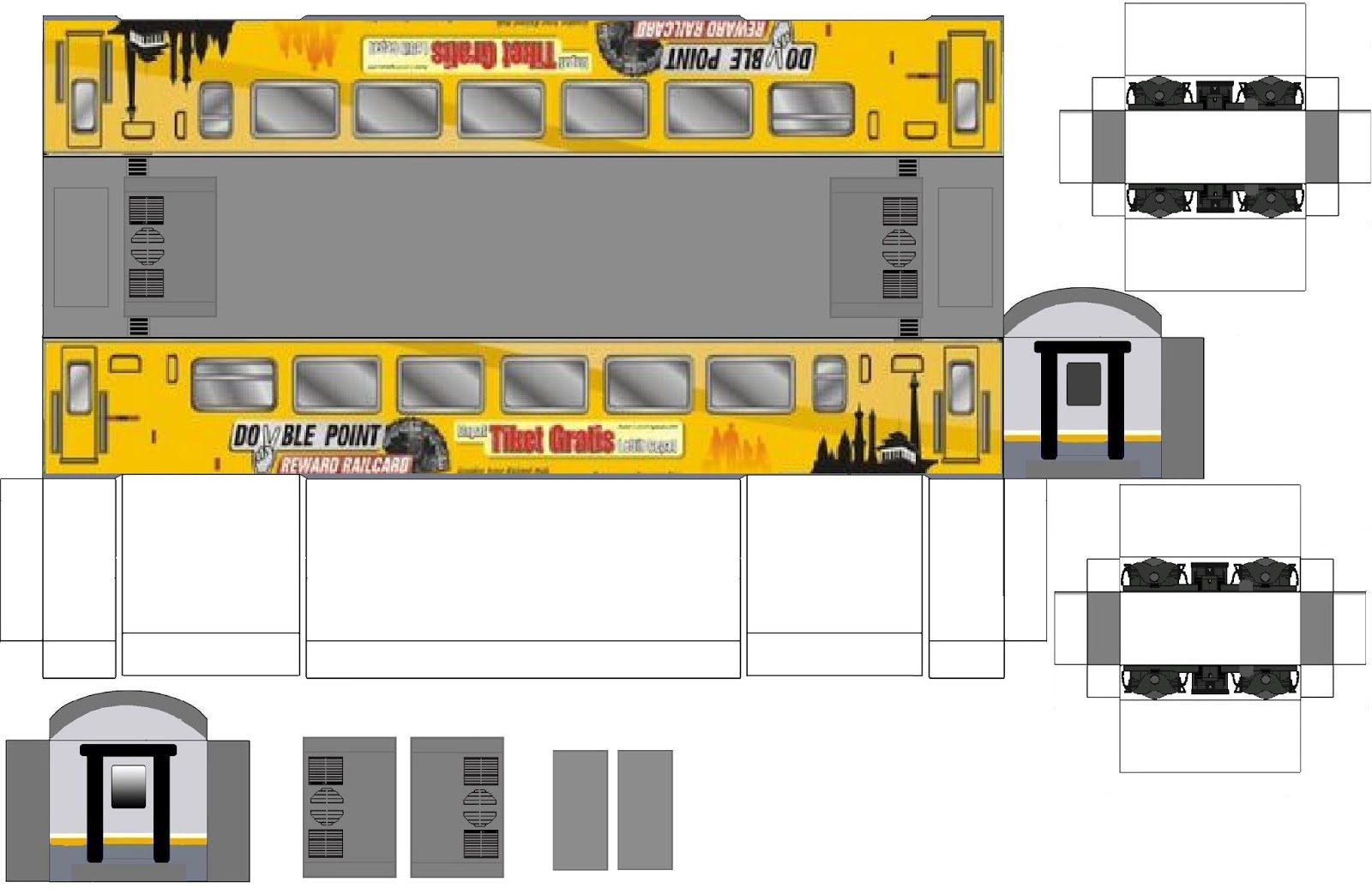 Papercraft Kereta Api.: Desember 2017