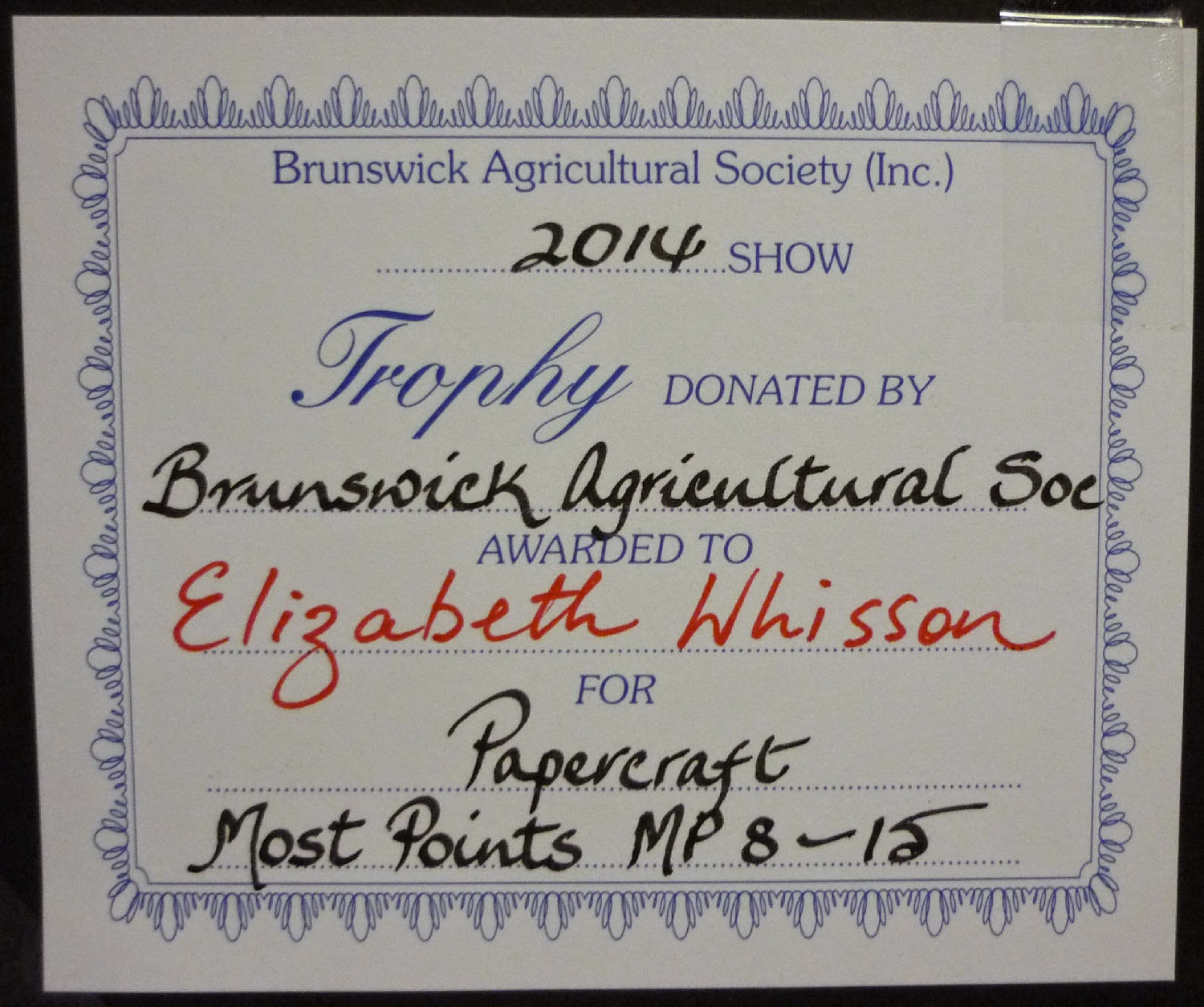 Alshandra's Corner: Brunswick Show