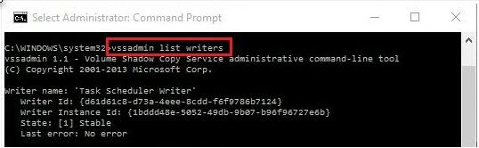 How To Resolve VSS Writer Errors Without Rebooting (VShadow)