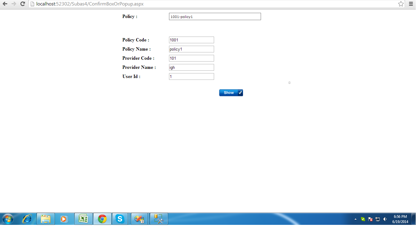 SubsDotNet: Adding Confirmation Box And Pop Up in Page using VB.NET