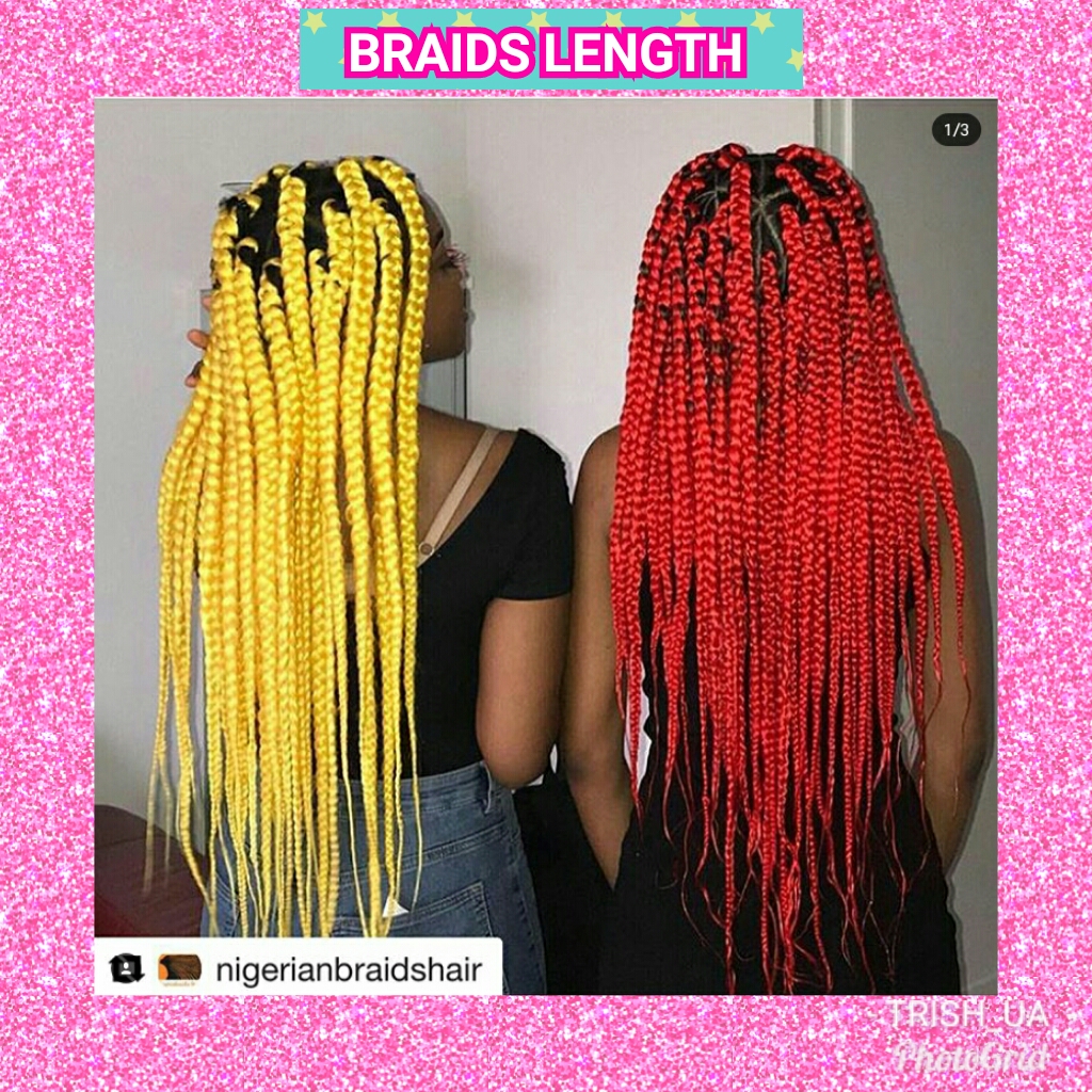 KNOW YOUR BRAIDS INCHES .....