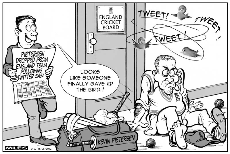 Cartoons by Miles: Caught and bowled