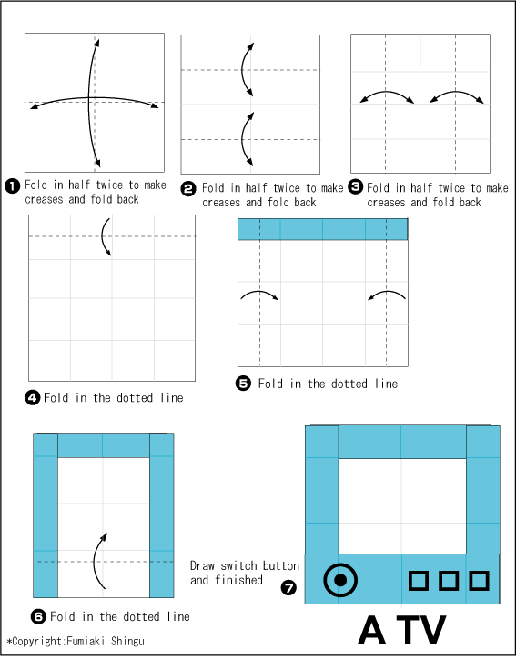 TV - Easy Origami instructions For Kids