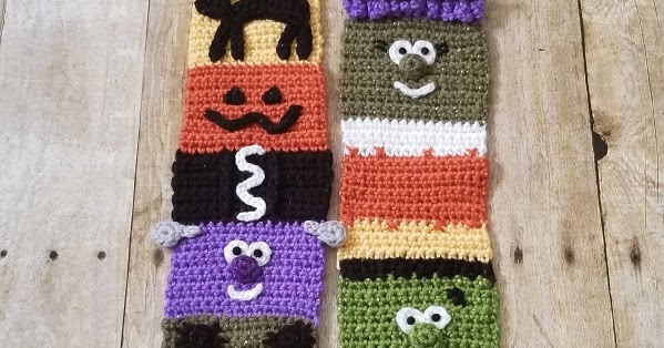 Sparkly Crochet Halloween Scarf - Sew Crafty Crochet
