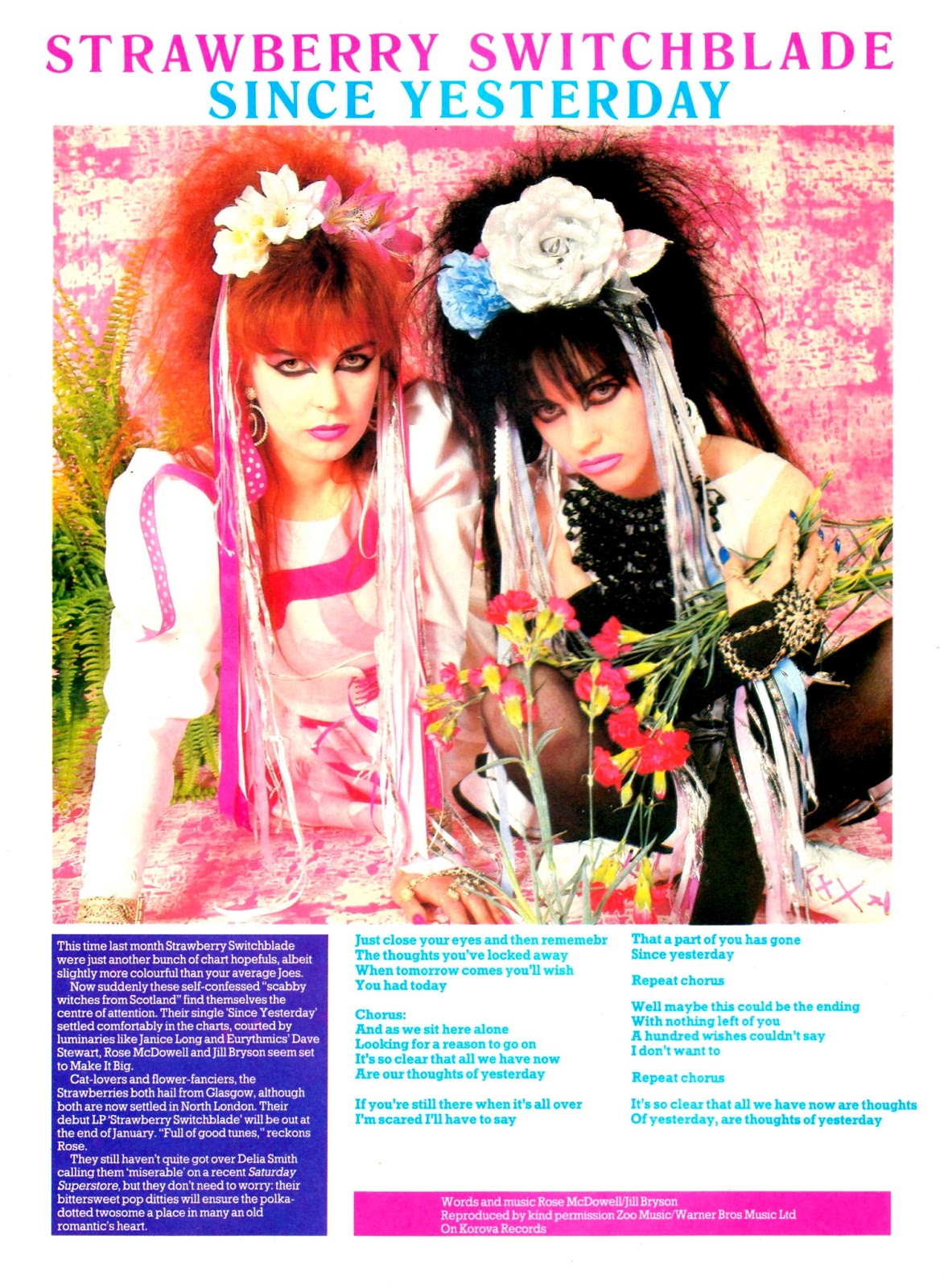 Lansure's Music Paraphernalia: STRAWBERRY SWITCHBLADE