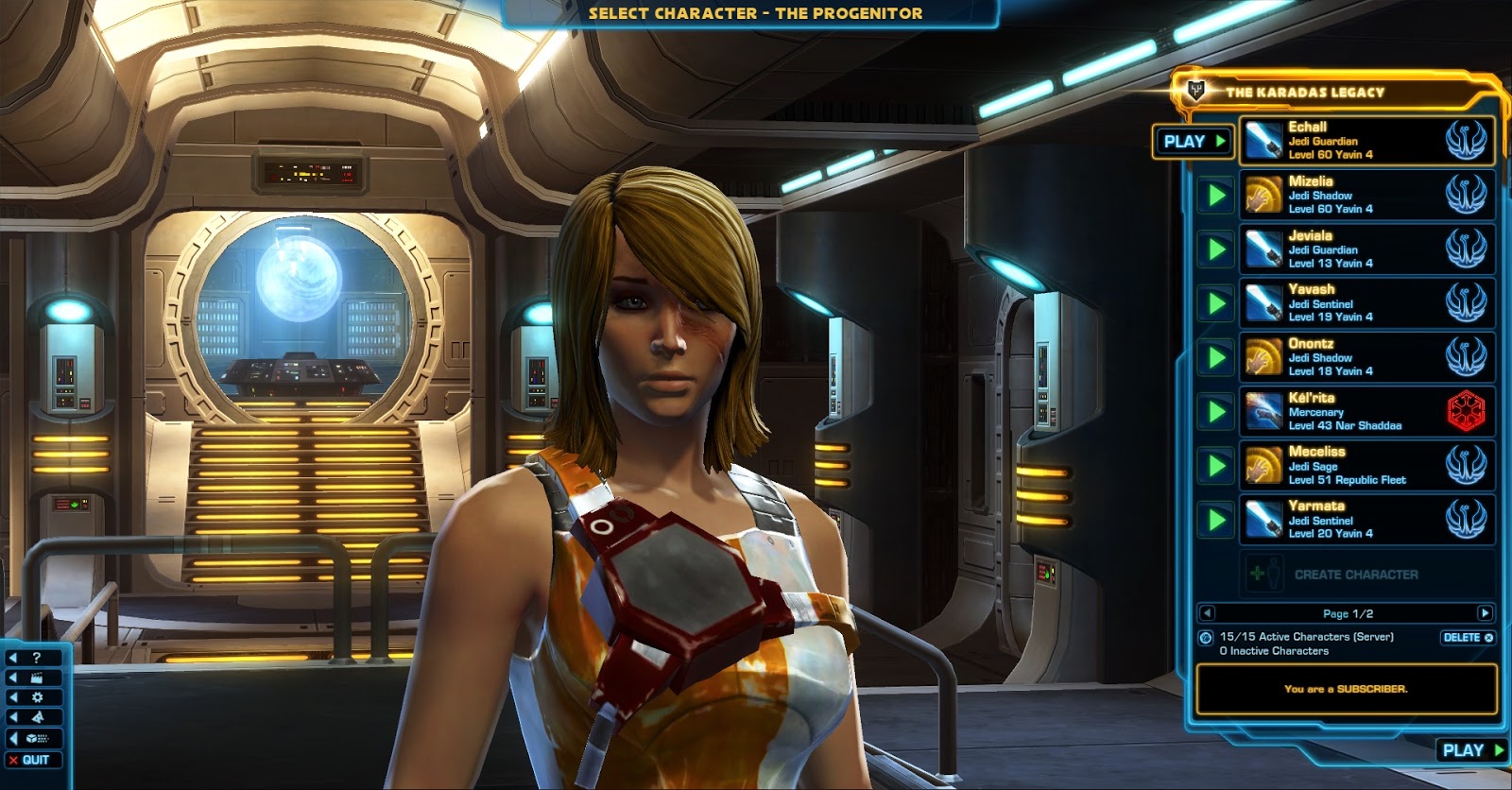 SWTOR RP: Introduction to blog and main character + background and history