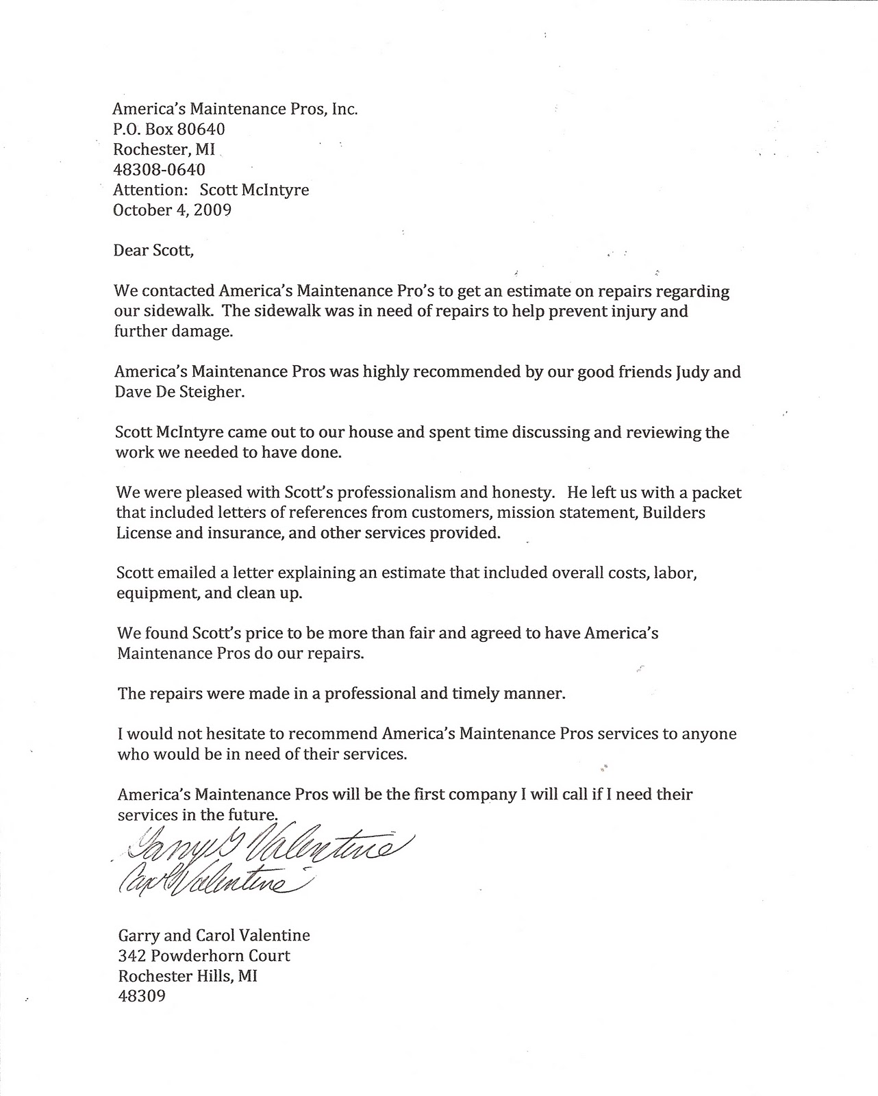 America's Pros: Michigan Property Repair and Maintenance: 2011