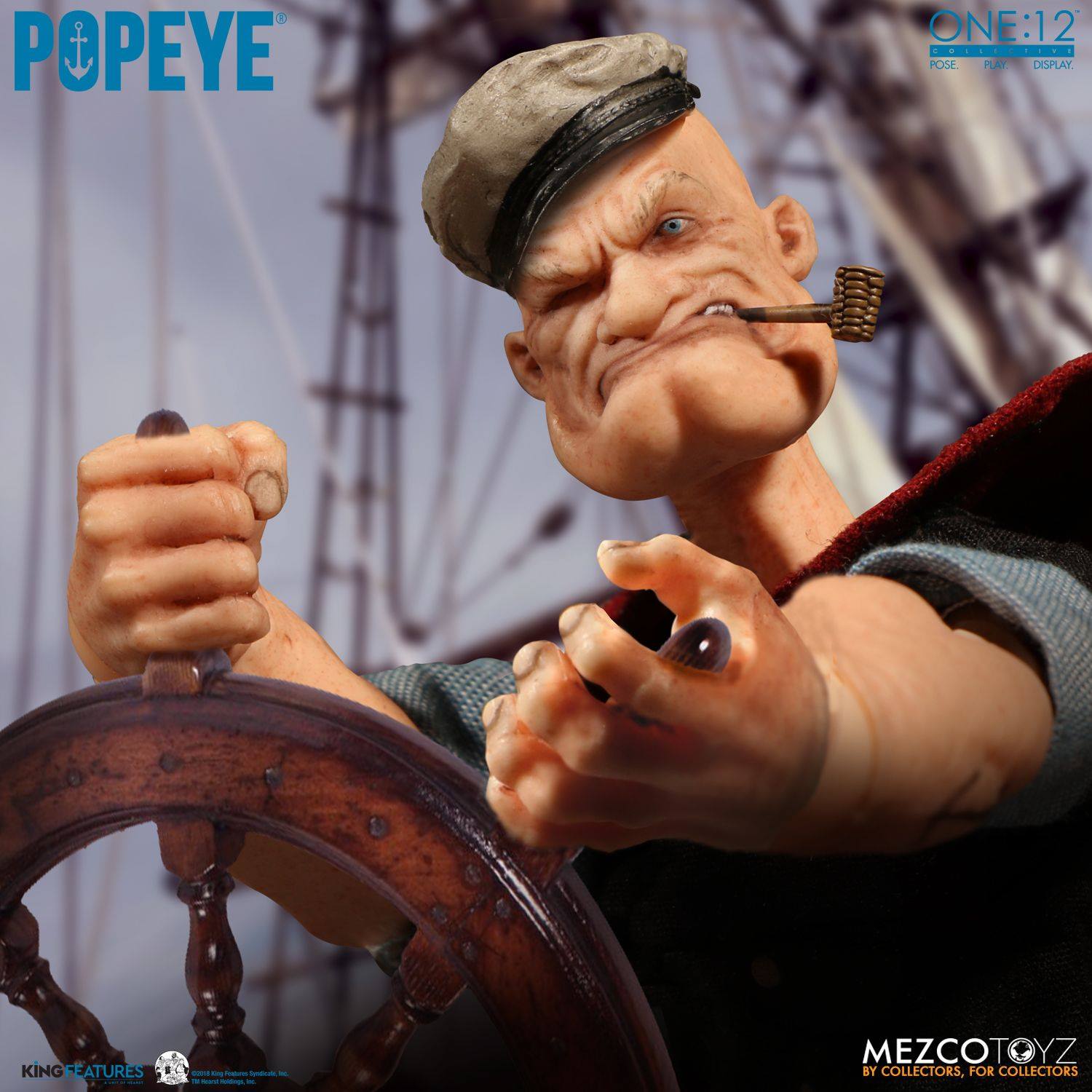 toyhaven: Mezco One:12 Collective Popeye 14cm tall figure