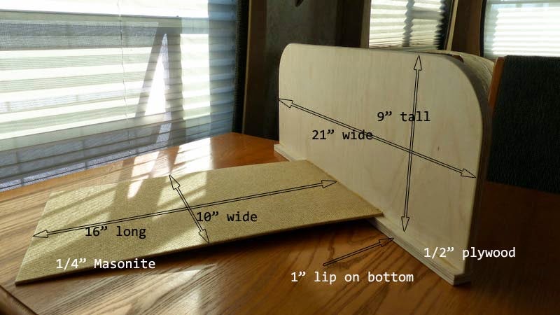 Cam and Judy AZ 2012 - 16: RV Bed Footboard