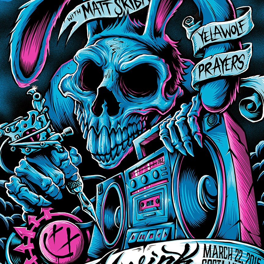 INSIDE THE ROCK POSTER FRAME BLOG: blink 182 Brandon Heart Costa Mesa ...