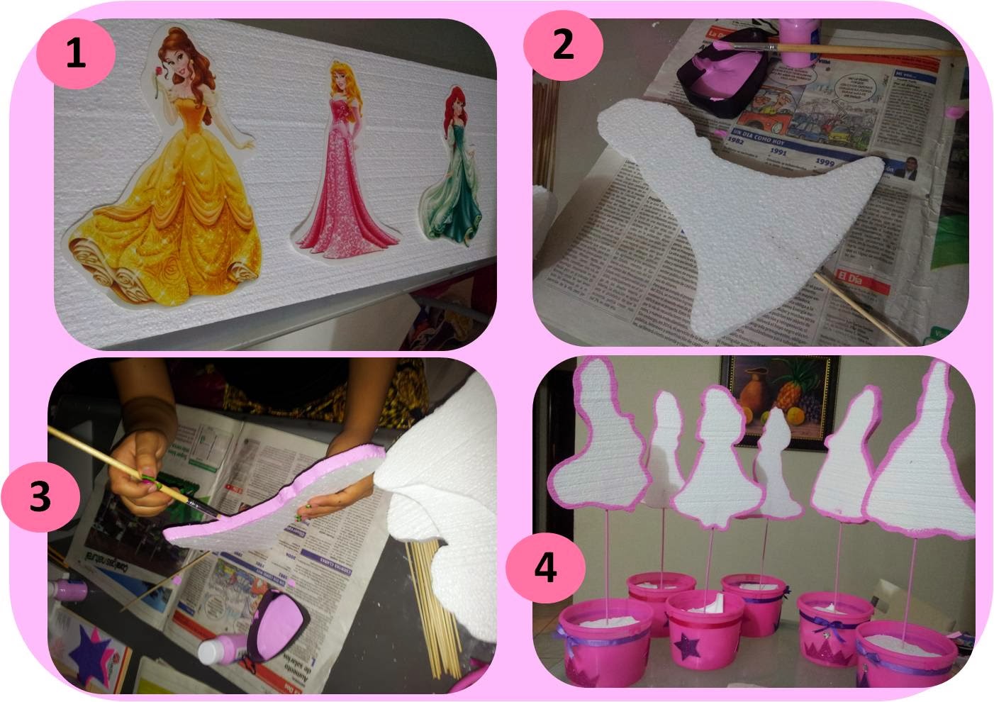 DIY: Princess Party Centerpieces
